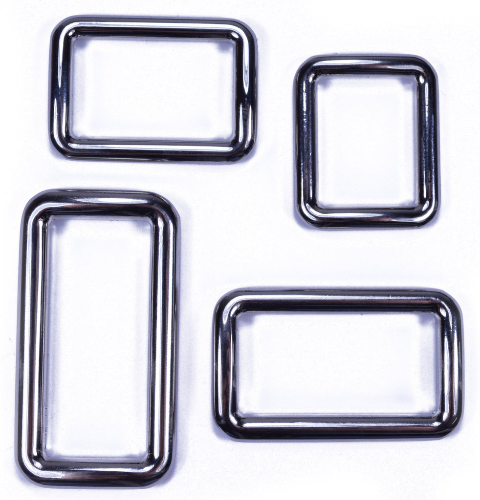 Solid Stainless Steel Metal Square Ring | Paracord